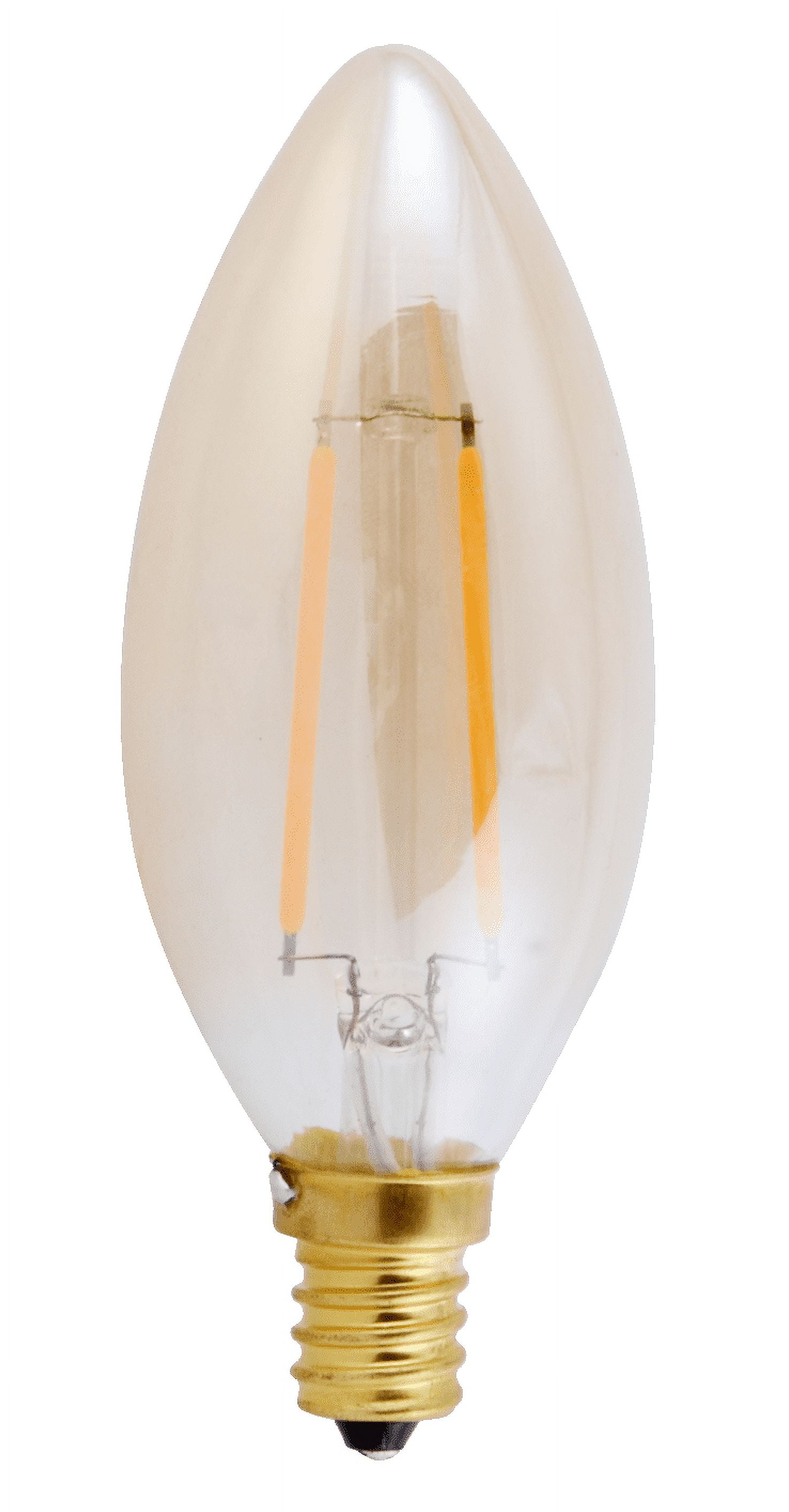 Great Value 2.5 Watts Vintage Edison LED Light Bulb, 40W Equiv Amber ...