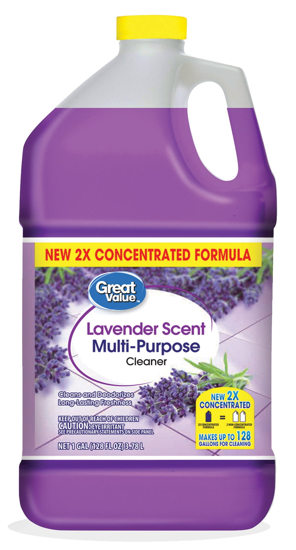 Great Value 2X Lavender Scented Multi Purpose Cleaner Lavender 128oz ...