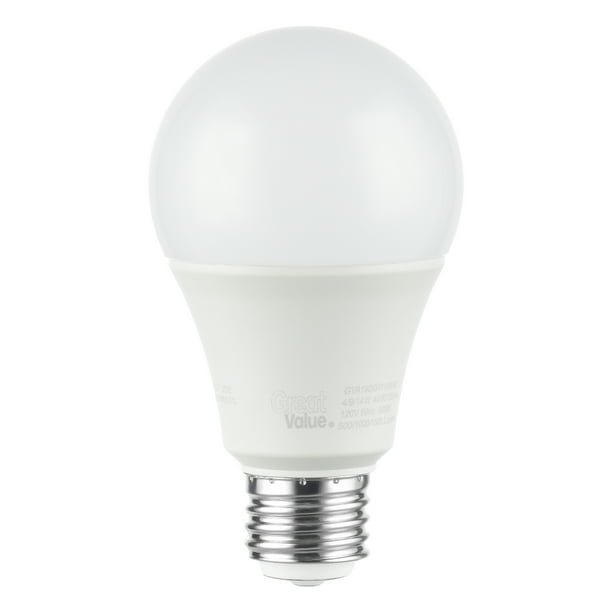 Great Value 3-Way A19 LED Light Bulb, 40/60/100 Watts Tunable, Daylight ... Great Value 3-Way A19 LED Light Bulb, 40/60/100 Watts Tunable, Daylight ...