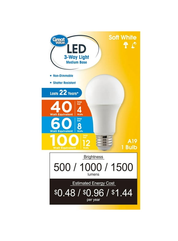 100 Watt Light Bulbs in Light Bulbs by Wattage - Walmart.com