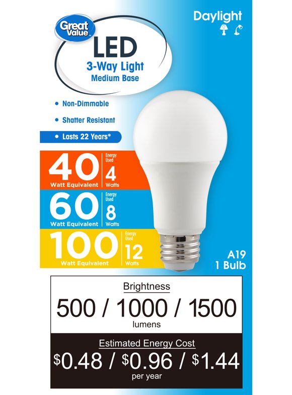 LED Daylight Light Bulbs in LED Light Bulbs - Walmart.com