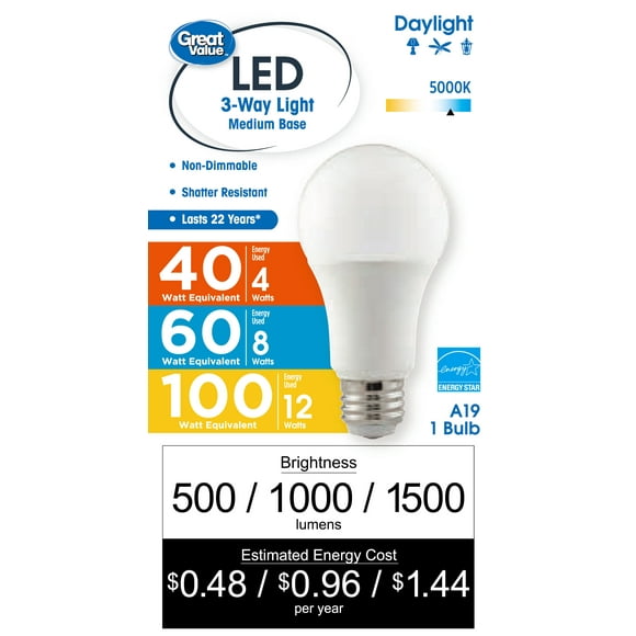 3 Way LED Light Bulbs