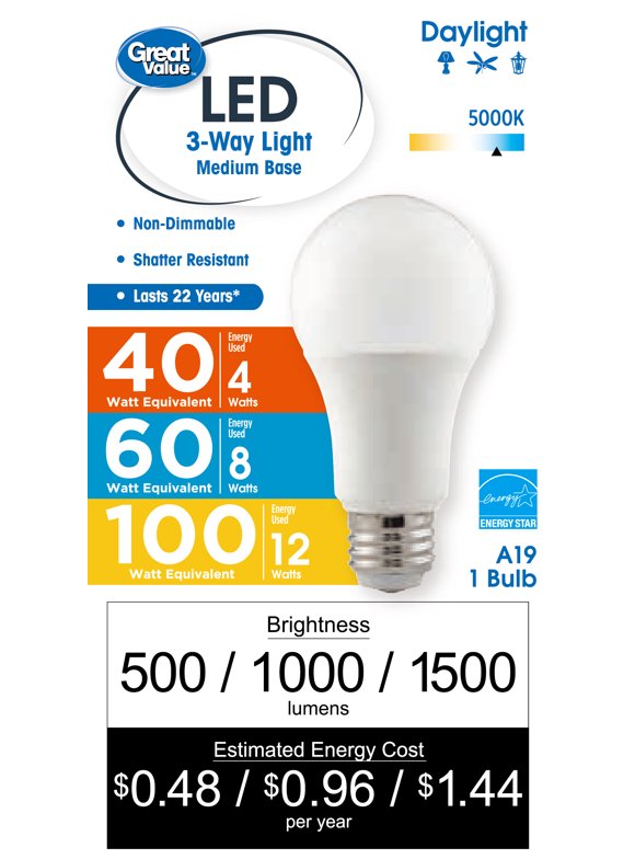 Great Value LED Light Bulbs - Walmart.com