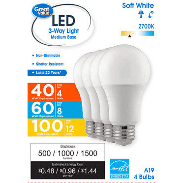 Great Value Gv Led 90w Equiv 22yr Wet Rated Par38 - Walmart.com