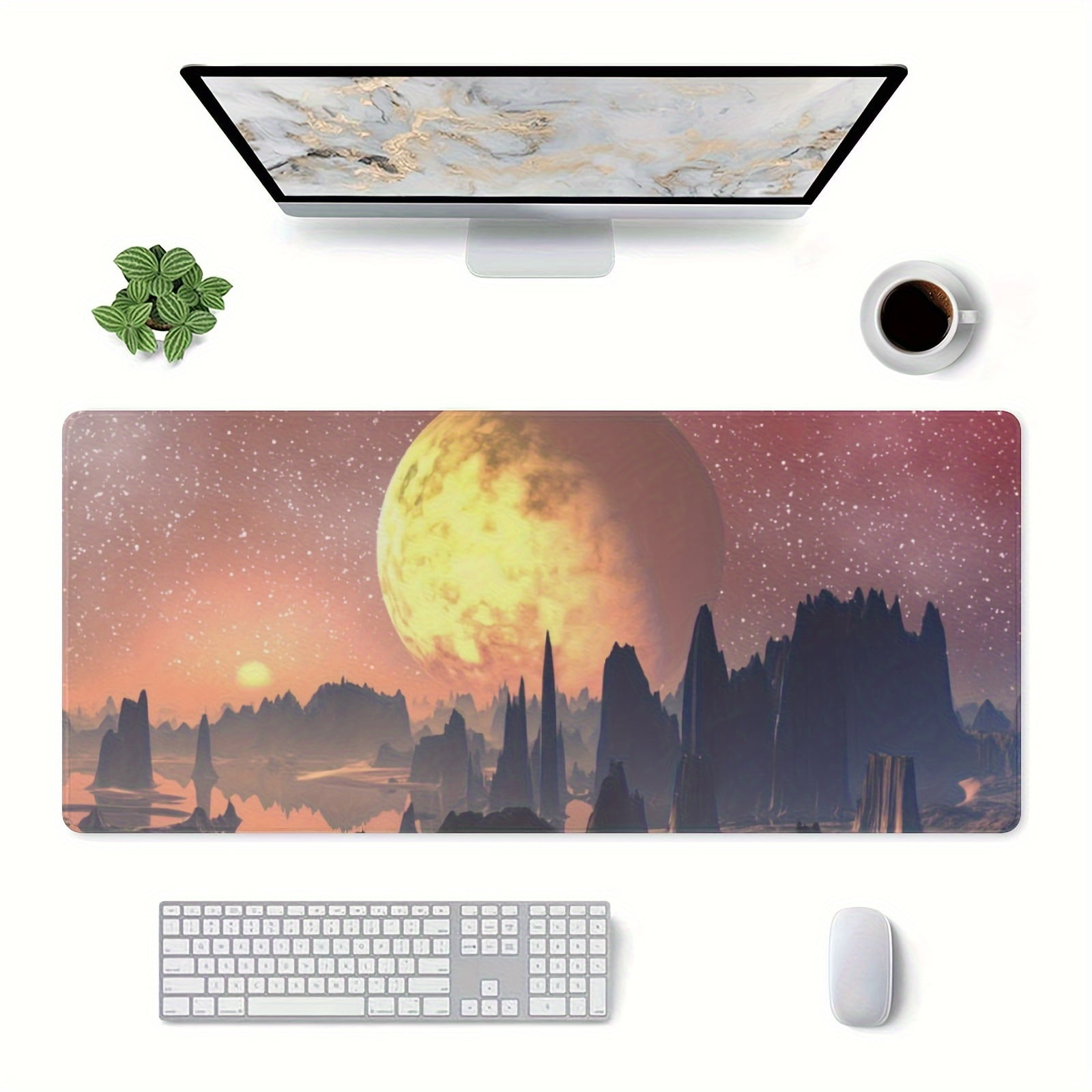 Great Value 3pcs Gaming Desk Mat - Large Mouse Pad, Creative Universe ...