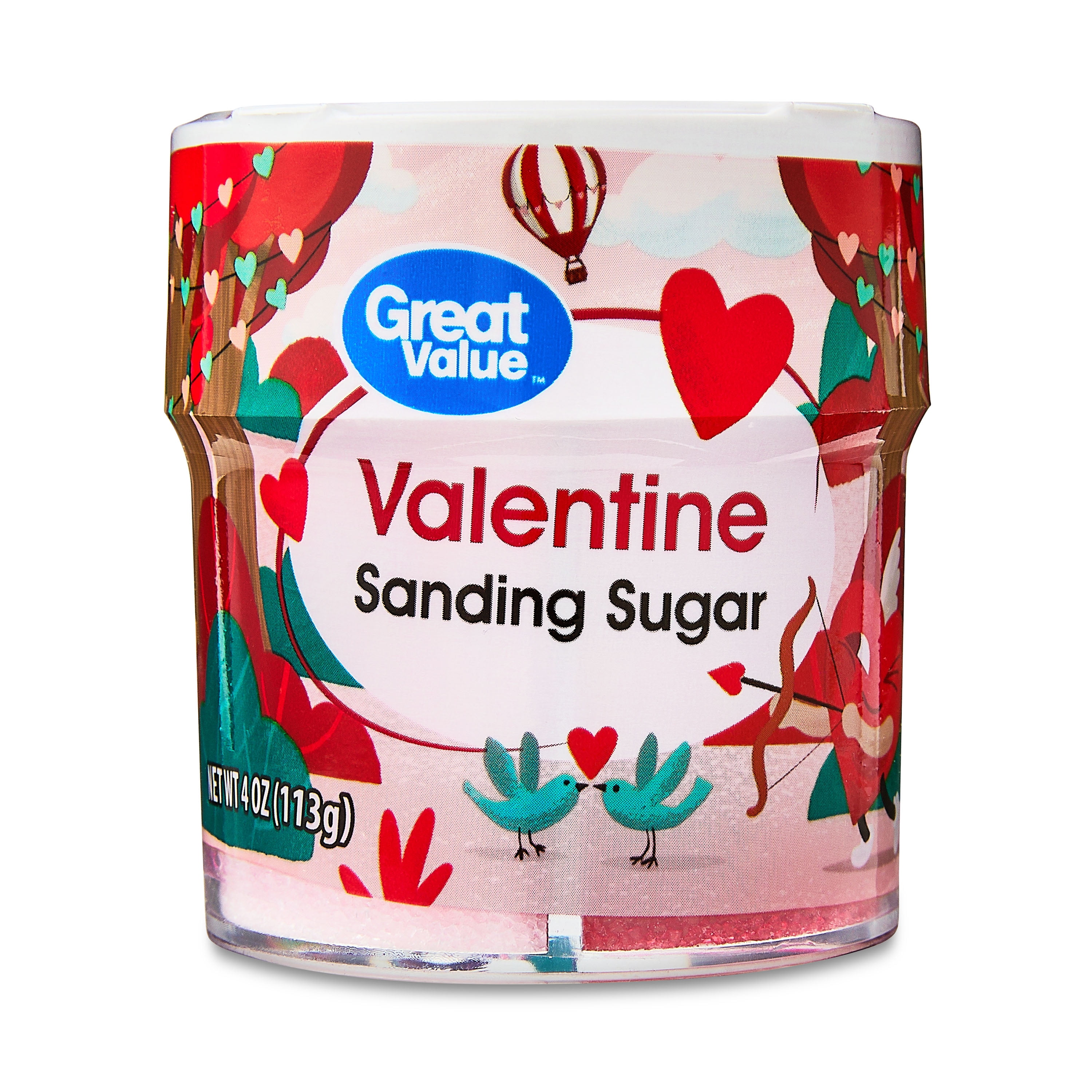 Great Value 4-Cell Valentine's Day Sanding Sugar, 4 oz - Walmart.com