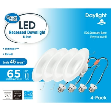 Feit Electric 4 inch Trim White Color Selectable (5CCT) Dimmable LED ...