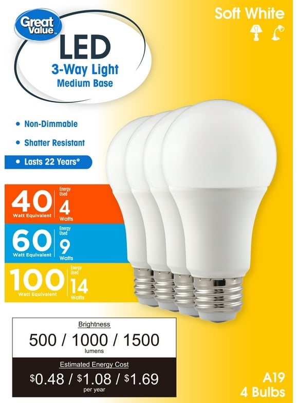 100 Watt Light Bulbs in Light Bulbs by Wattage - Walmart.com
