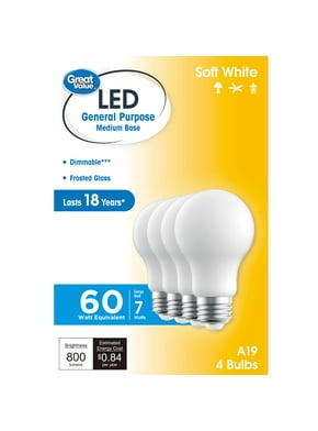 60 Watt Light Bulbs in Light Bulbs by Wattage - Walmart.com