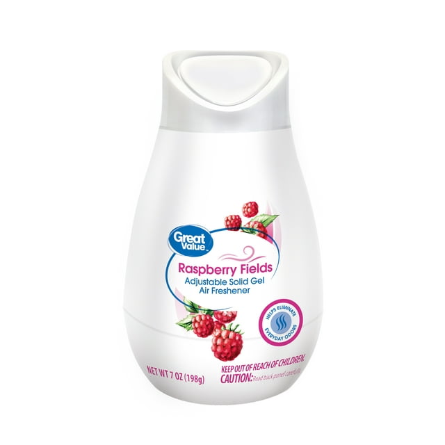 Great Value Adjustable Solid Gel Cone Air Freshener, Raspberry Fields ...