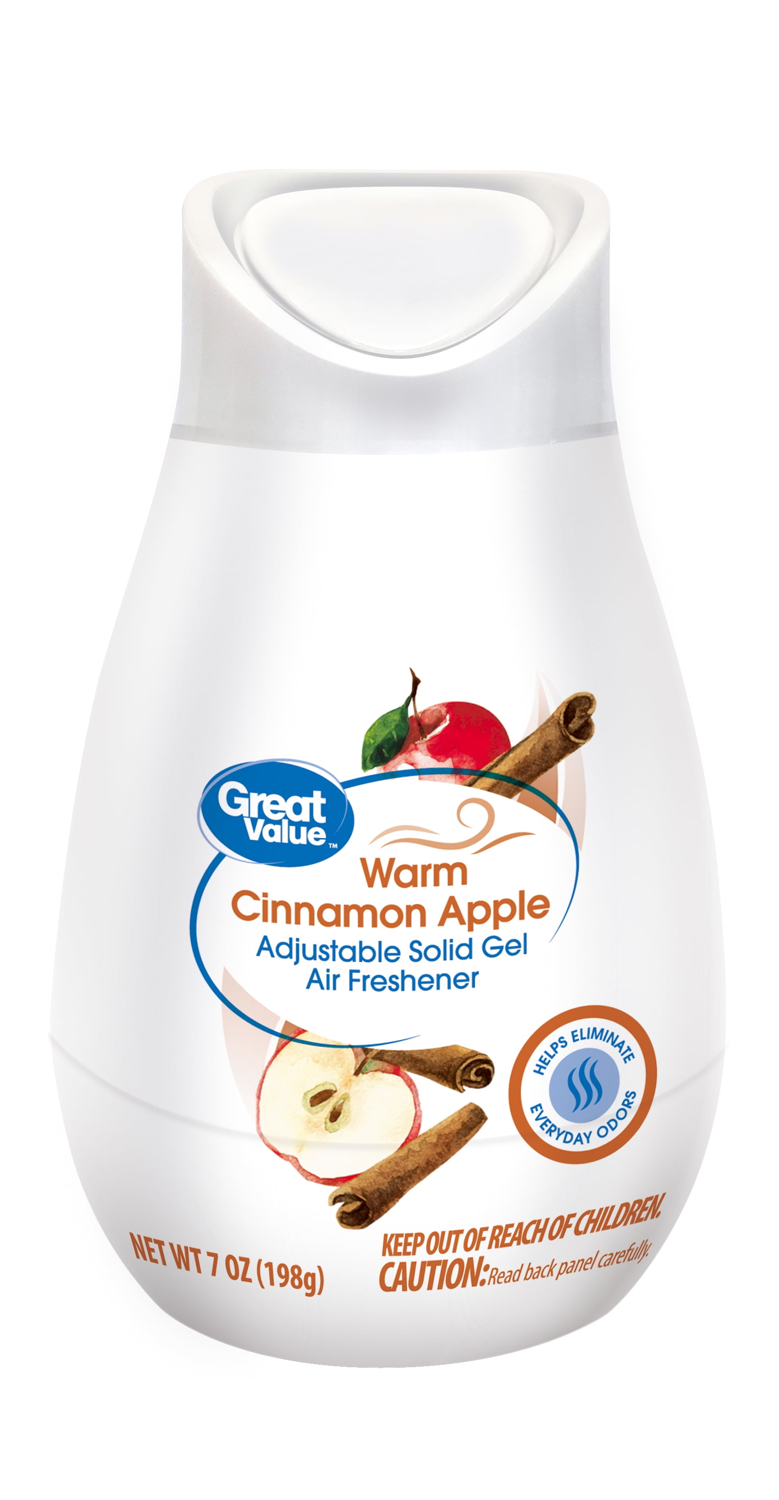 Great Value Adjustable Solid Gel Cone Air Freshener, Warm Cinnamon ...