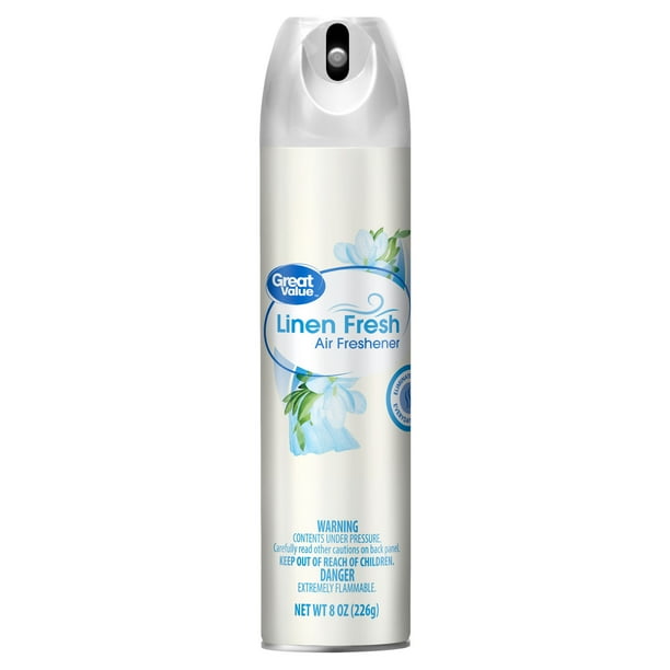 Great Value Aerosol Air Freshener, Linen Fresh - Walmart Business Supplies