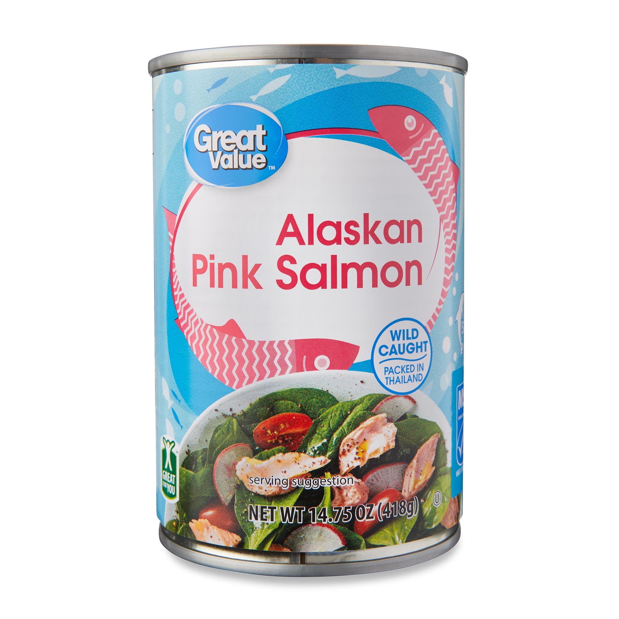 Great Value Alaskan Pink Salmon, 14.75 oz - Walmart.com