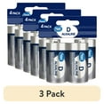 (3 pack) Great Value Alkaline D Batteries, 4 Count - Walmart.com