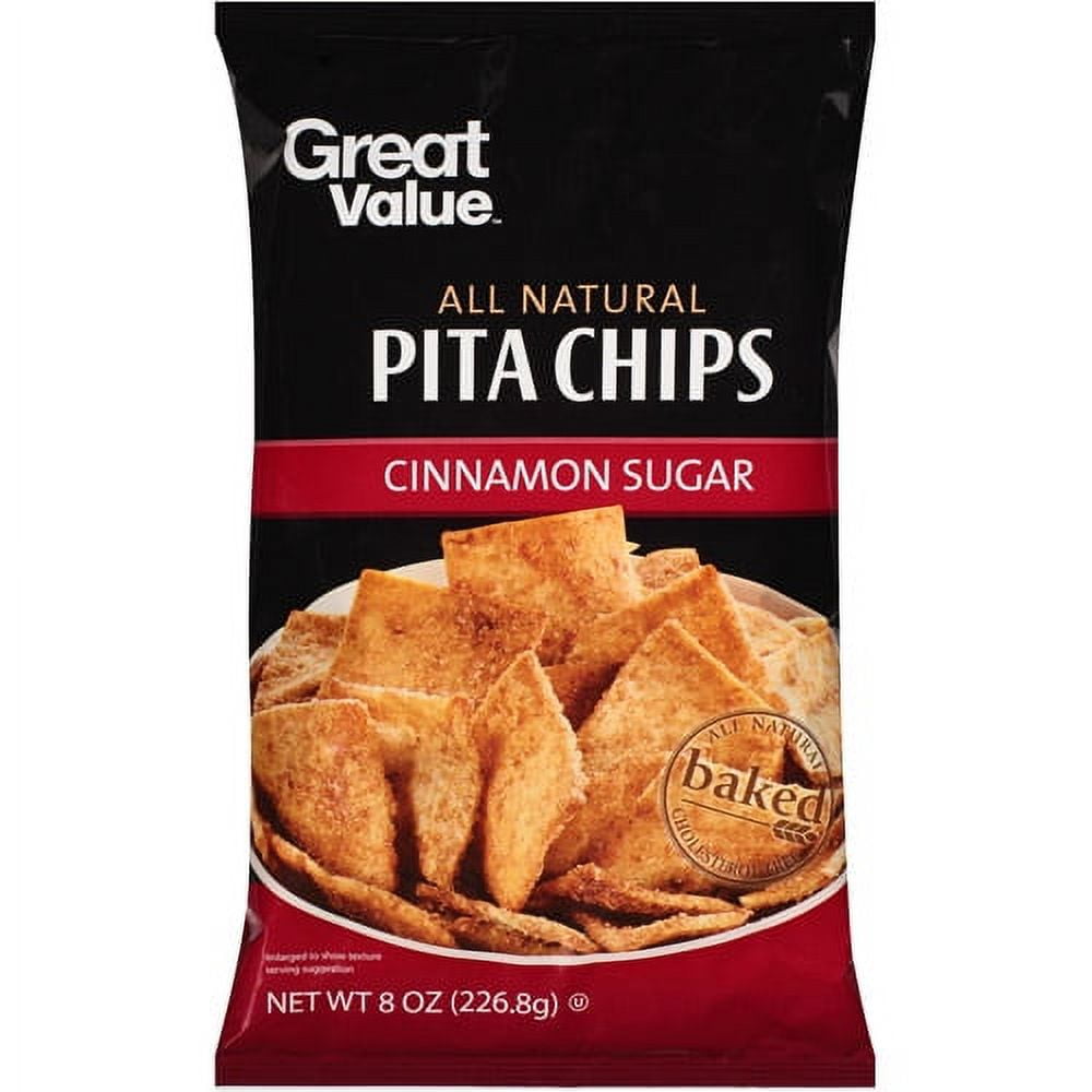 Great Value All Natural Cinnamon Sugar Pita Chips, 8 oz - Walmart.com