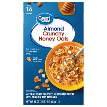 Great Value Cinnamon Crunchy Oat Squares Cereal, 21 oz - Walmart.com