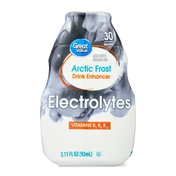 Great Value Arctic Frost Electrolyte Liquid Drink Enhancer, 3.11 fl oz ...