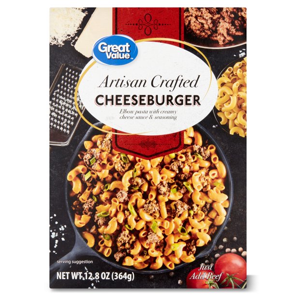Great Value Artisan Crafted Cheeseburger, 12.8 oz - Walmart Business ...