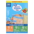 Great Value Assorted Zipper Bags Variety Pack, 130 Count - Walmart.com