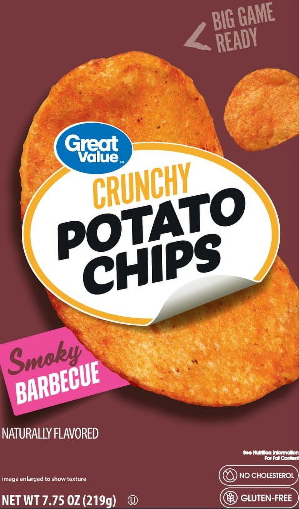 Great Value Barbecue Flavored Potato Chips, 7.75 oz - Walmart.com