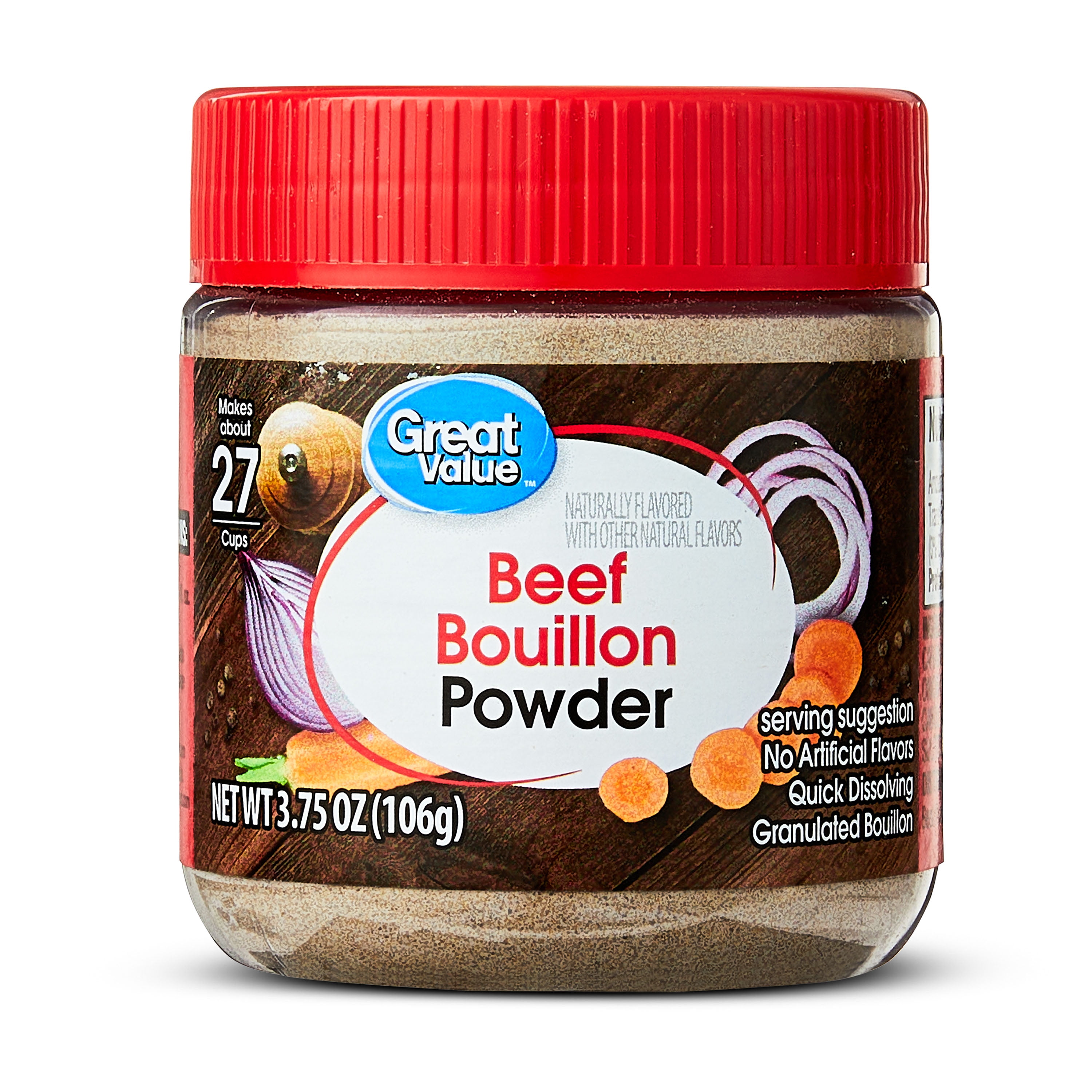 Great Value Beef Bouillon Powder 3.75oz Jar, Shelf Stable - Walmart.com