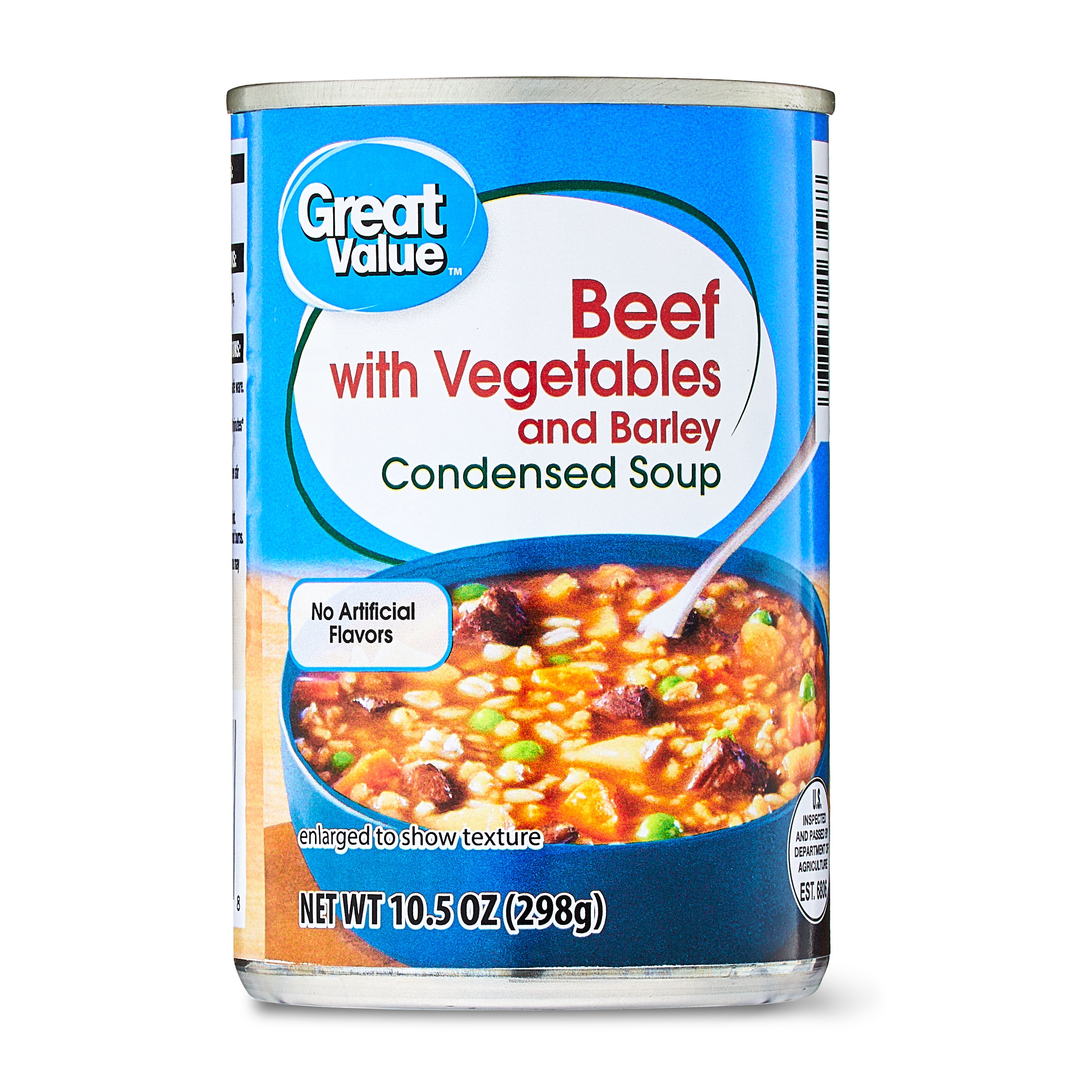 Great Value Beef with Vegetables and Barley Condensed Soup, 10.5 oz - Walmart.com