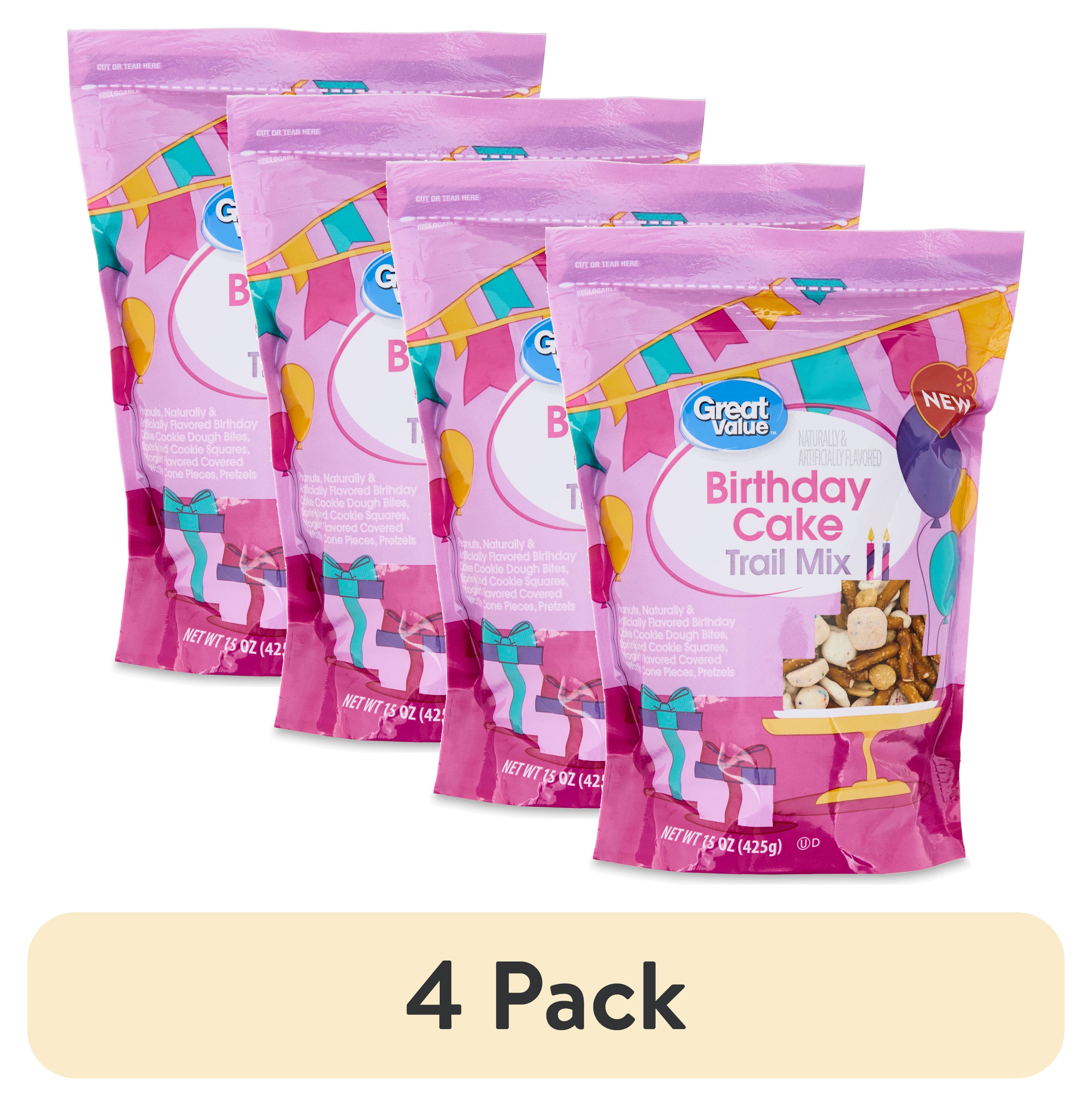 (4 pack) Great Value Birthday Cake Trail Mix, 15 oz - Walmart.com