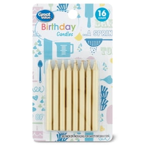 Candles Birthday Gold
