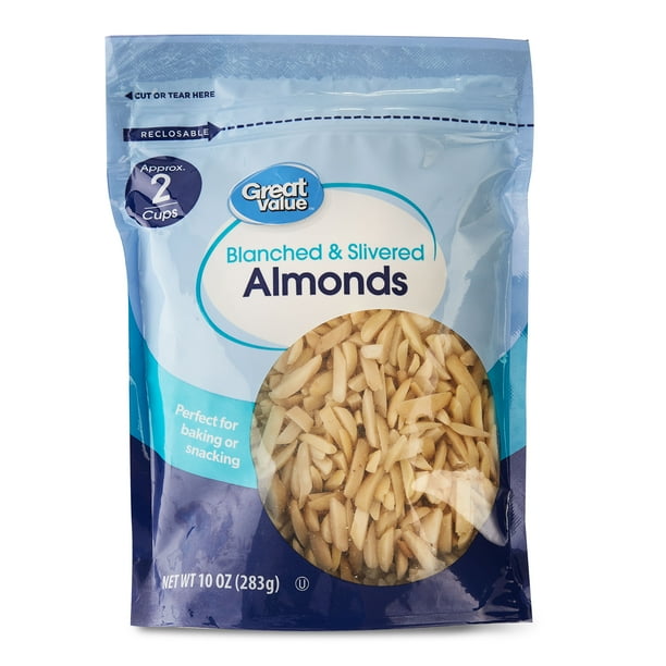 Great Value Blanched and Slivered Almonds, 10 oz - Walmart Business ...