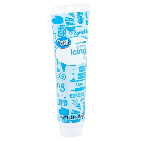 Great Value Blue Decorating Icing 4.25 oz, 25 calories per teaspoon ...