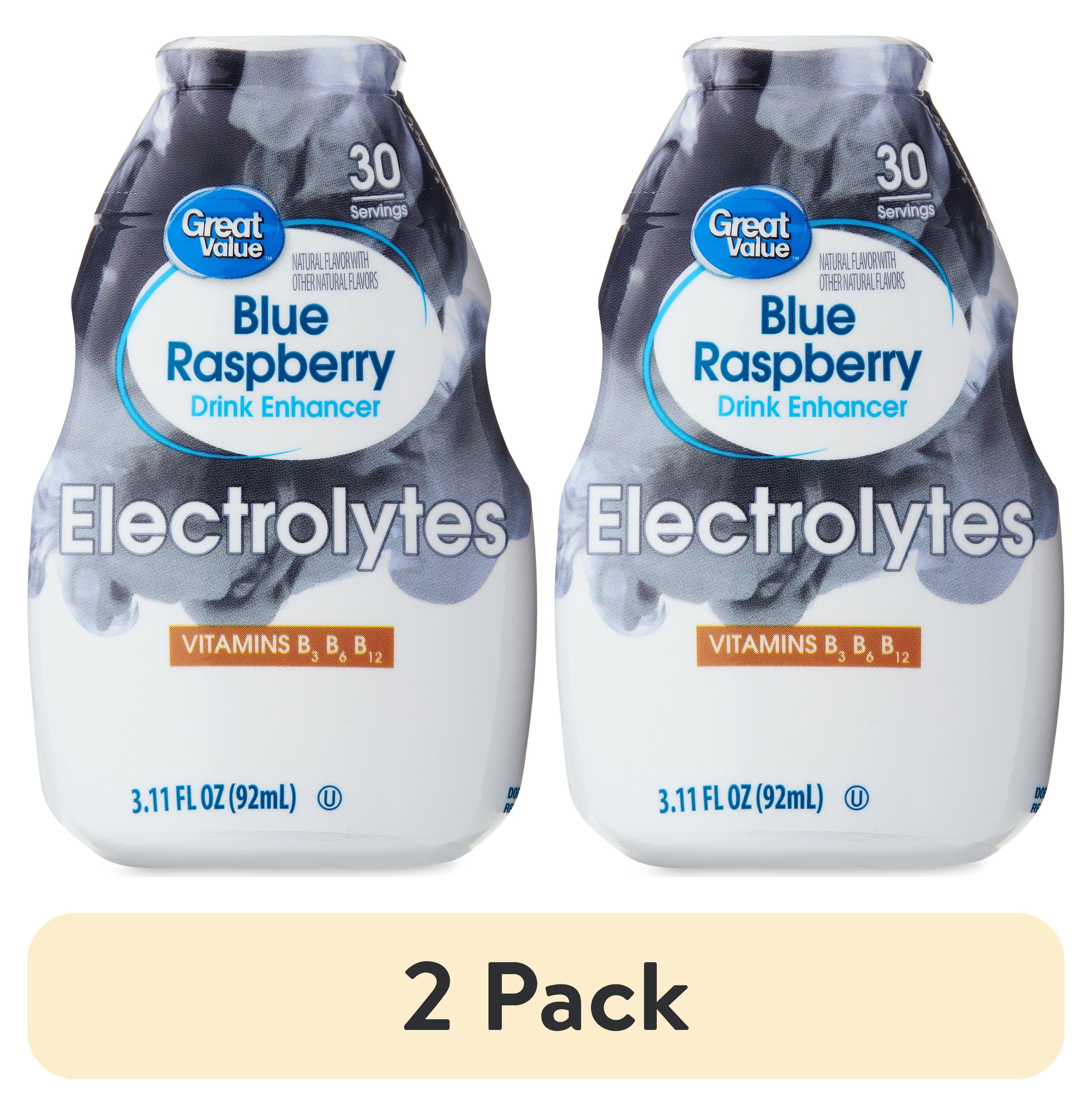 (2 pack) Great Value Blue Raspberry Drink Enhancer, 3.1 floz - Walmart.com