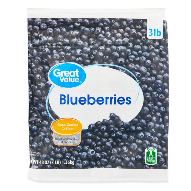 Great Value Blueberries, 48 oz (Frozen) - Walmart.com