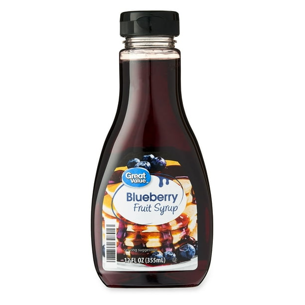 Great Value Blueberry Fruit Syrup, 12 fl oz - Walmart Business Supplies