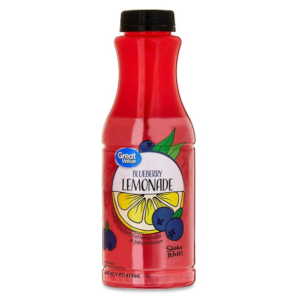 Great Value Blueberry Lemonade, 16 fl oz - Walmart Business Supplies