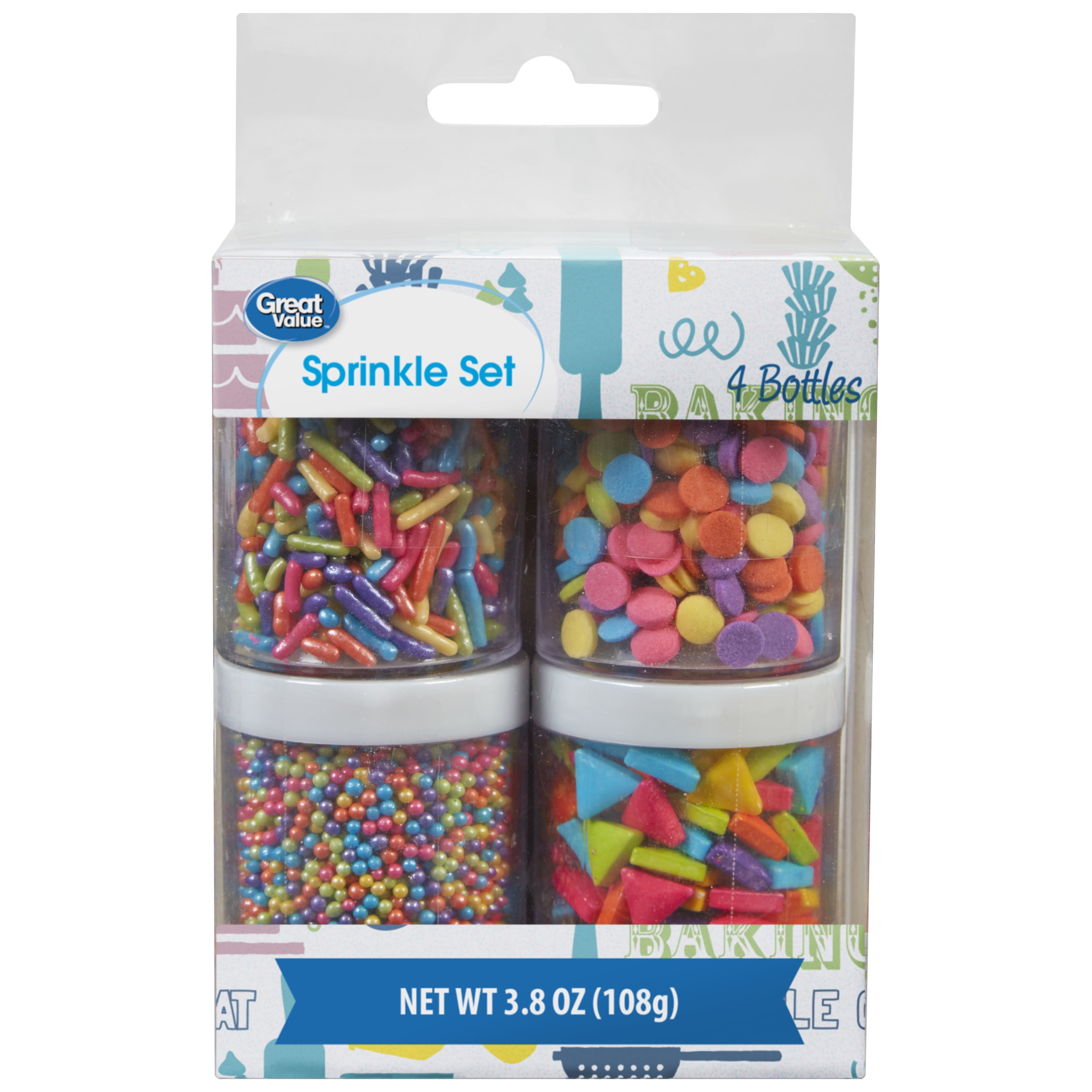 Great Value Bright Sprinkles Set, 3.8 oz. - Walmart.com