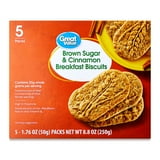 Great Value Brown Sugar and Cinnamon Breakfast Biscuits, 8.8 oz Pack of ...