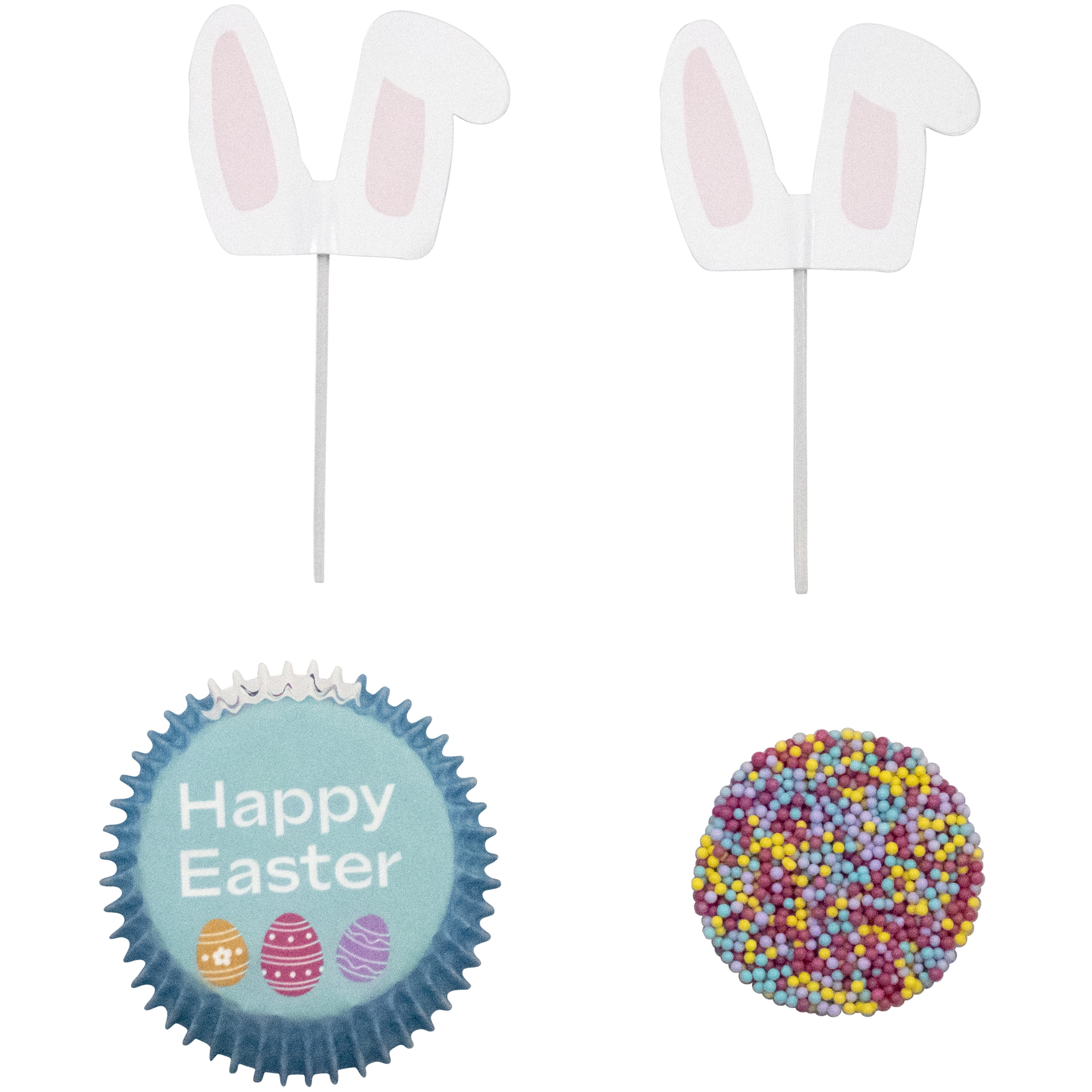 Great Value Bunny Cupcake Decorating Kit; 24 count - Walmart.com