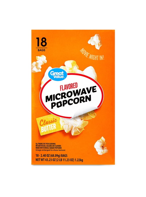 Great Value Popcorn in Snacks, Cookies & Chips - Walmart.com