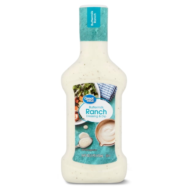 Great Value Buttermilk Ranch Dressing & Dip, 16 oz - Walmart Business ...