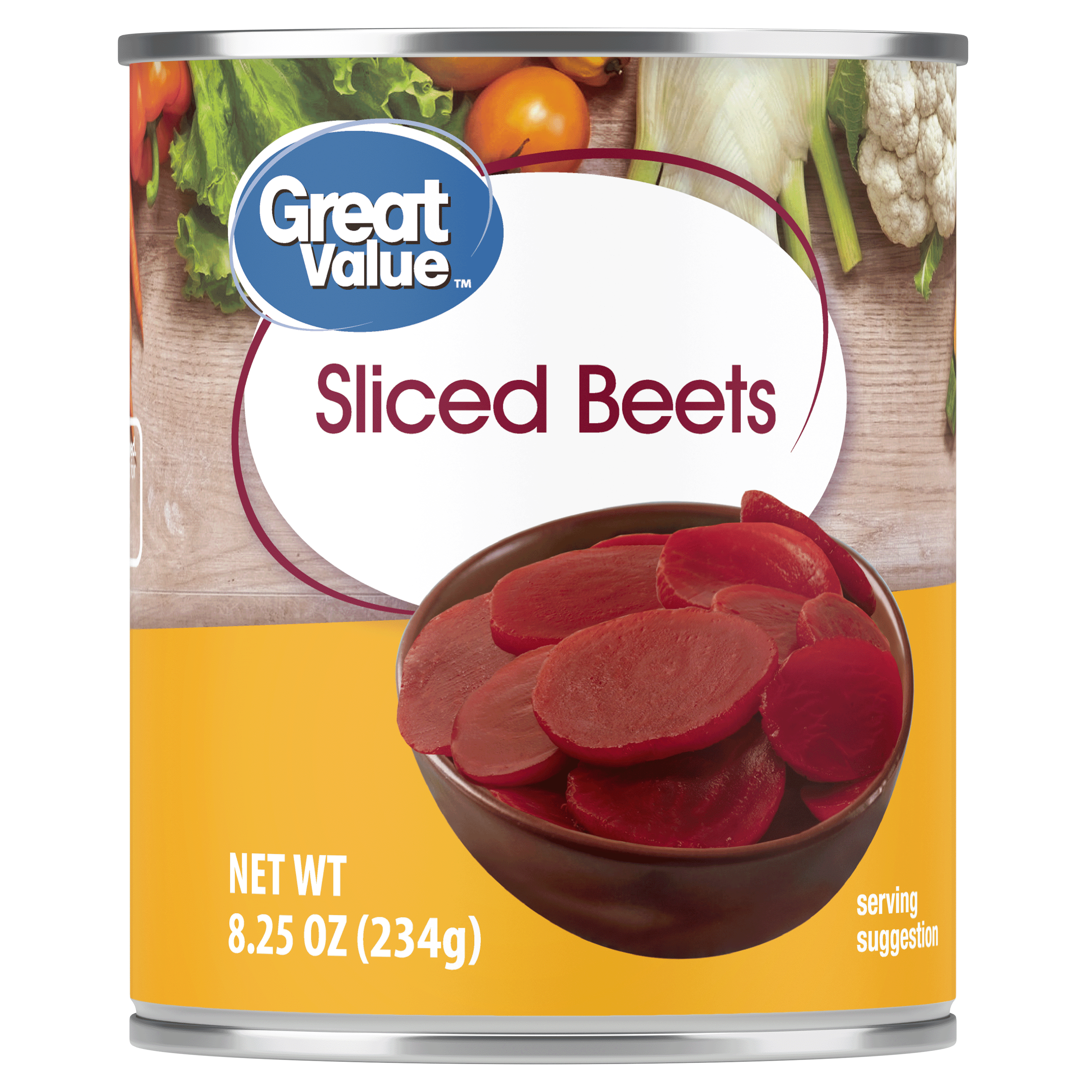 Great Value Canned Sliced Beets, 8.25 oz - Walmart.com