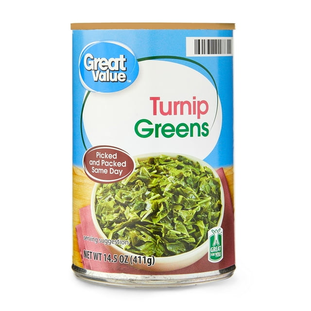 Great Value Canned Turnip Greens, 14 oz - Walmart.com