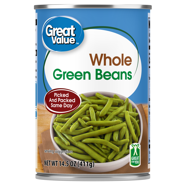 Great Value No Salt Added Cut Green Beans, 14.5 oz Can - Walmart.com