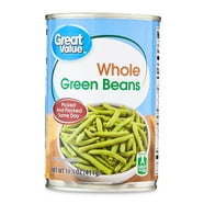 Great Value Canned Green Beans, 14.5 oz, Farm-Fresh, No Added Chemicals ...