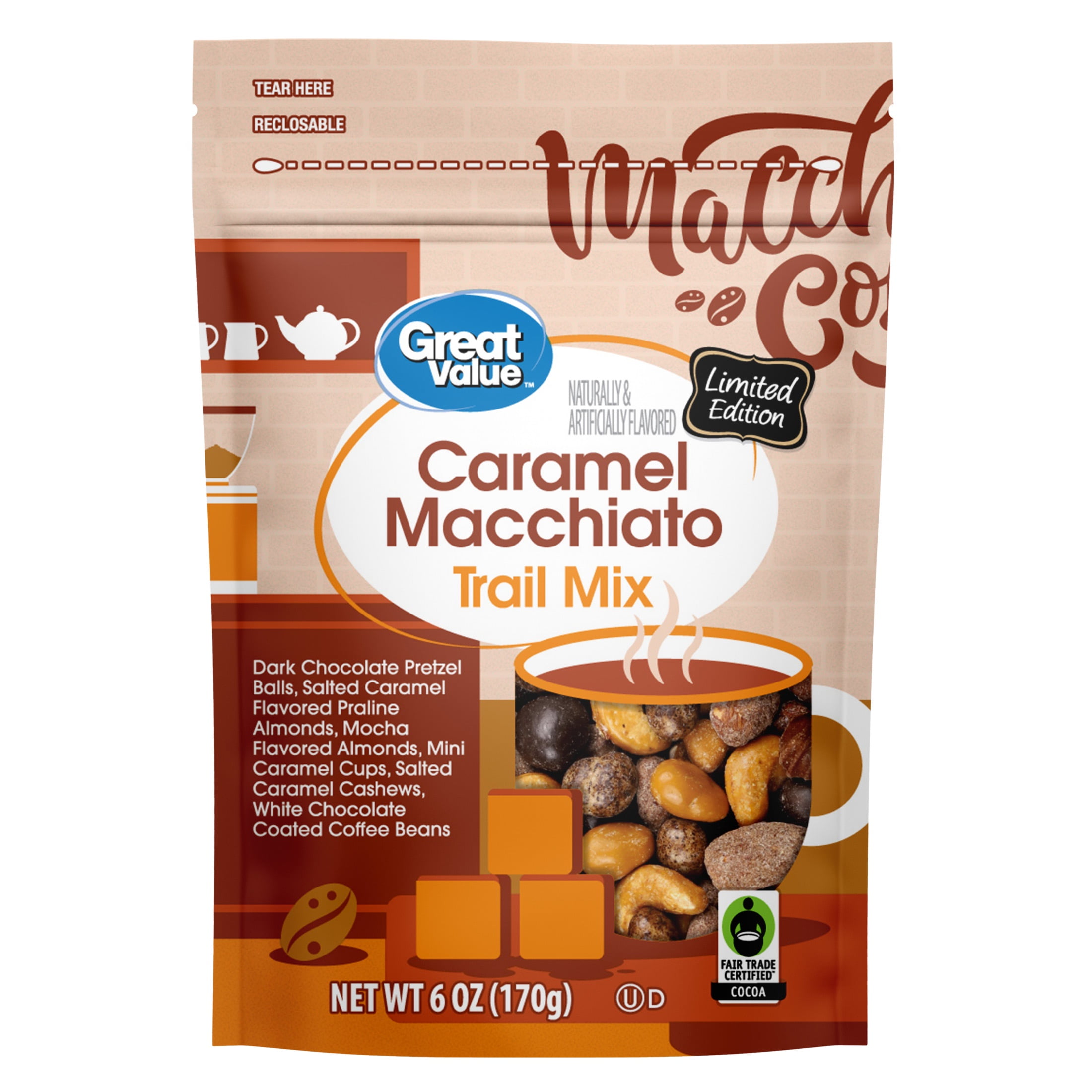 Great Value Caramel Macchiato Trail Mix, 6 oz - Walmart.com