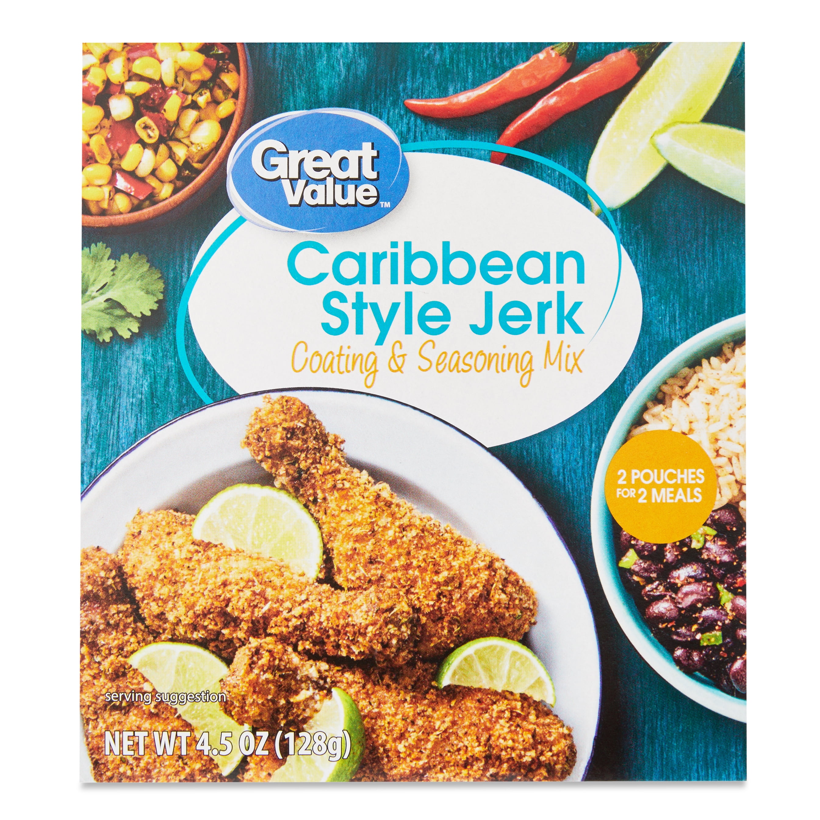 Brandclub - Great Value Caribbean Style Jerk Coating & Seasoning Mix, 4.5oz