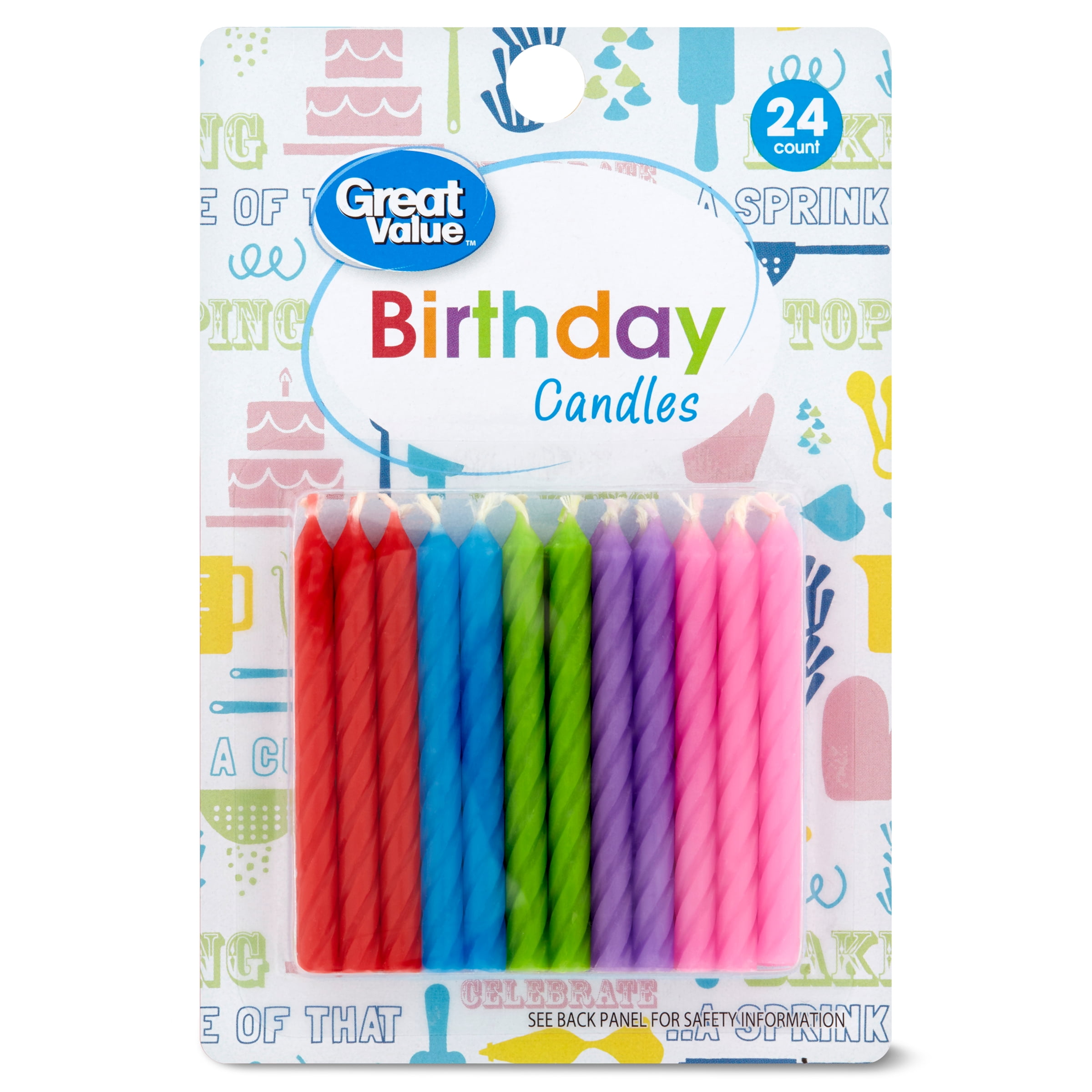 Great Value Celebration Multi-Color Special Occasion Spiral Birthday ...