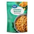 Great Value Cheddar Broccoli Rice and Sauce 5.7 oz quick meal with ...