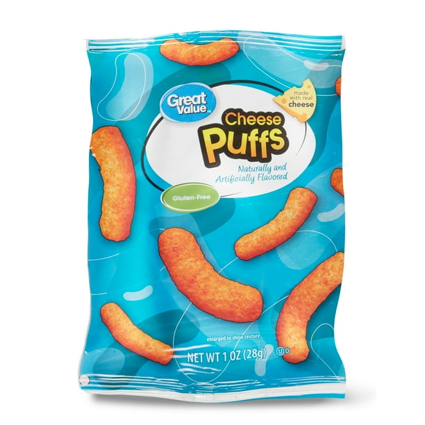 Great Value Cheese Puffs, 1 oz - Walmart Business Supplies