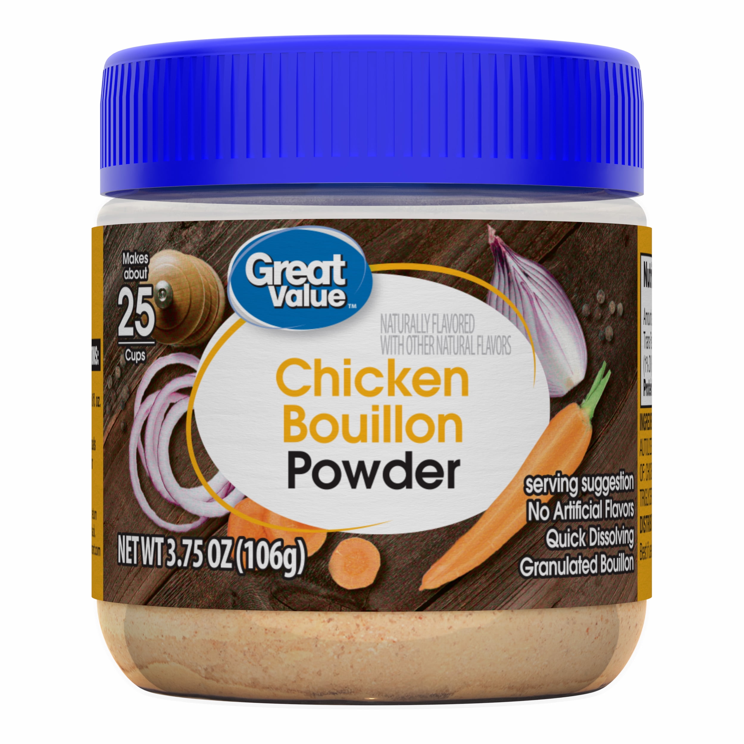Great Value Chicken Bouillon Powder 3.75oz Jar - Walmart.com