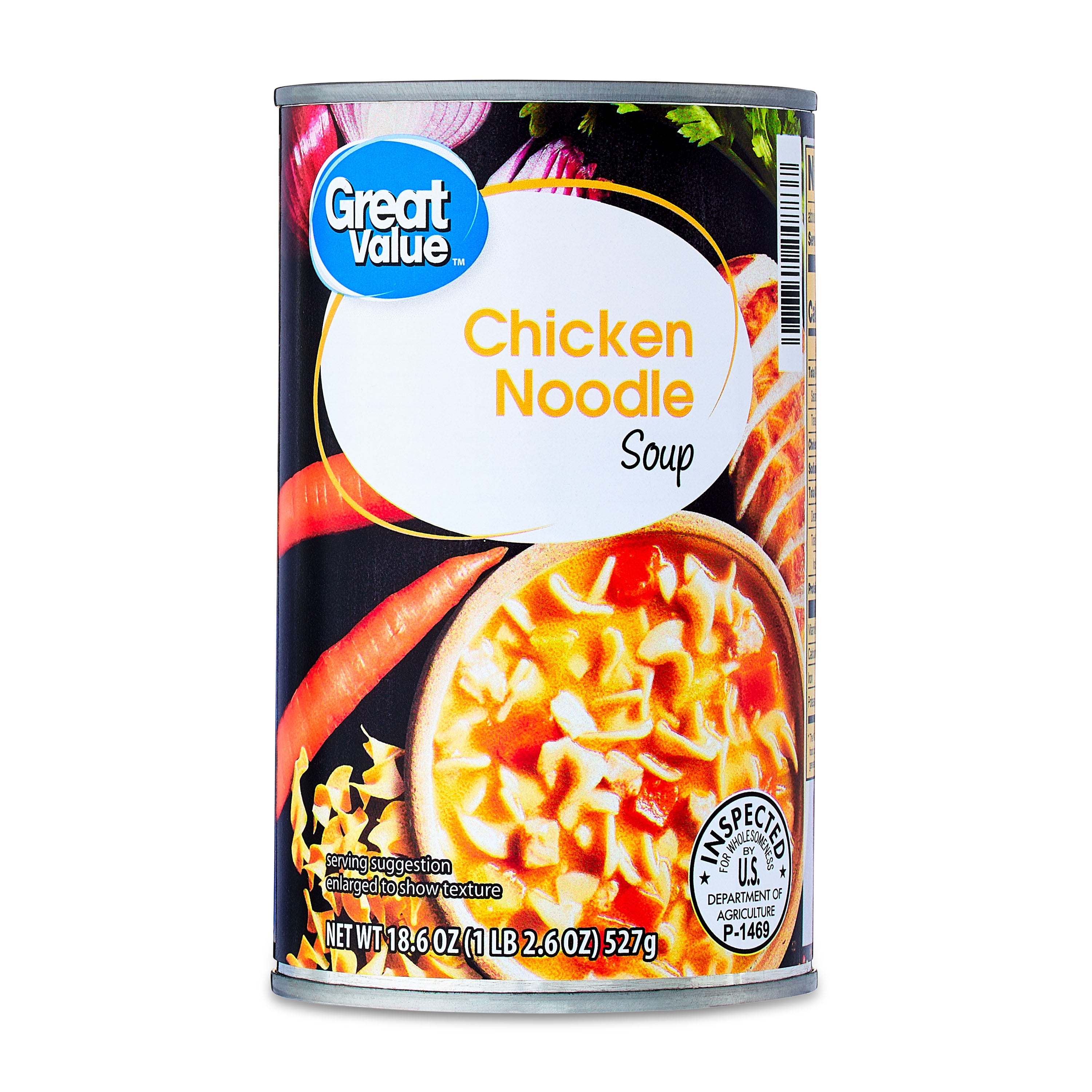 (4 pack) Great Value Chicken Noodle Soup, 18.6 oz - Walmart.com